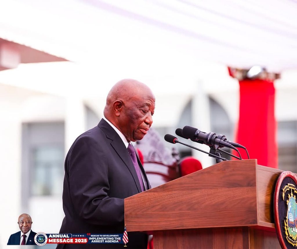 ANNUAL MESSAGE DELIVERED BY H.E JOSEPH NYUMA BOAKAI, Sr. BPRESIDENT OF LIBERIA To the 55th ...